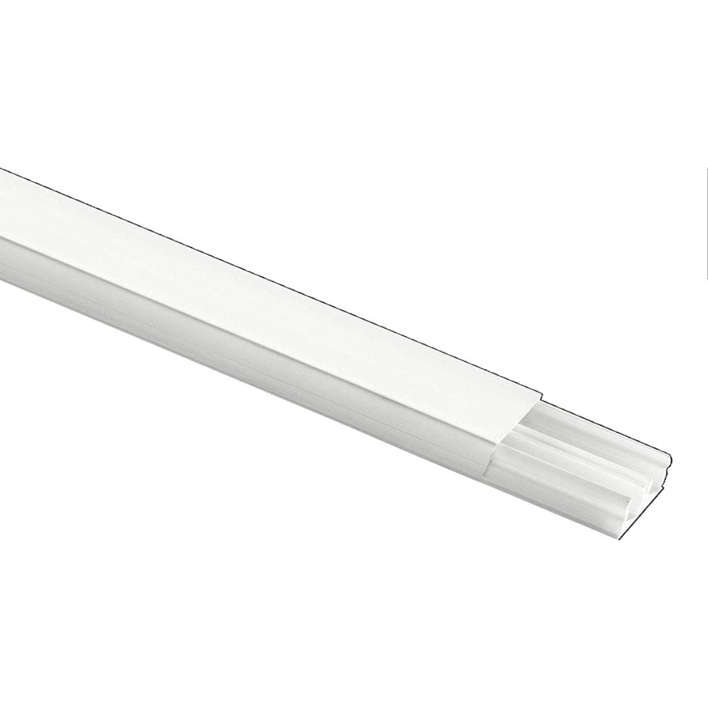 Canaleta PVC Alumbra 20x10mm Barra 2M Branca - Construmarques