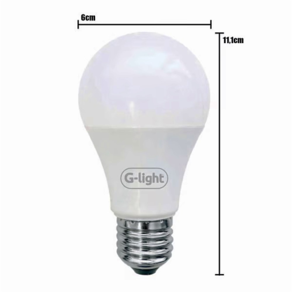 Lâmpada Led Bulbo 9W 6500K Bivolt G-Light 300002 - Construmarques