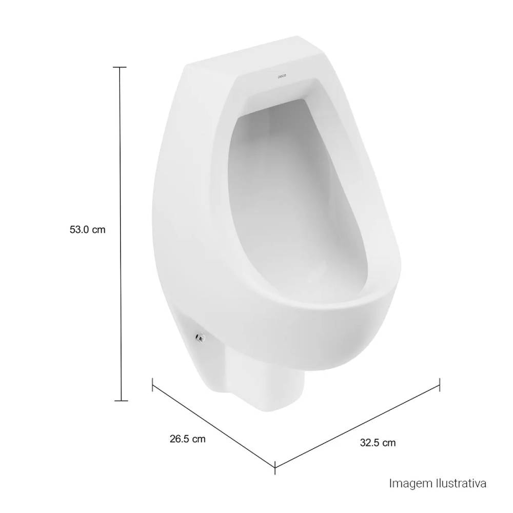 Mictório Deca com Sifão Integrado Branco M.715.17 - Construmarques