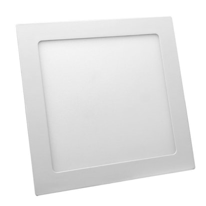 Plafon LED de Embutir Upled Quadrado 18W 3500K - Construmarques