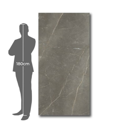 Porcelanato Acetinado 100x200cm Caixa 2,00m² Roca Pulpis Intense MT Retificado - FOH01ZF02