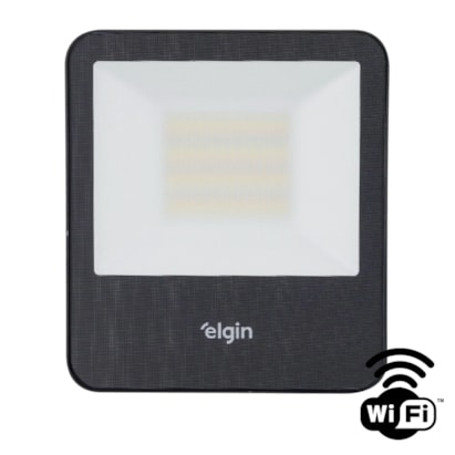 Refletor LED Elgin 50W 6500K RGB 48RPLEDWIFI5 - Construmarques