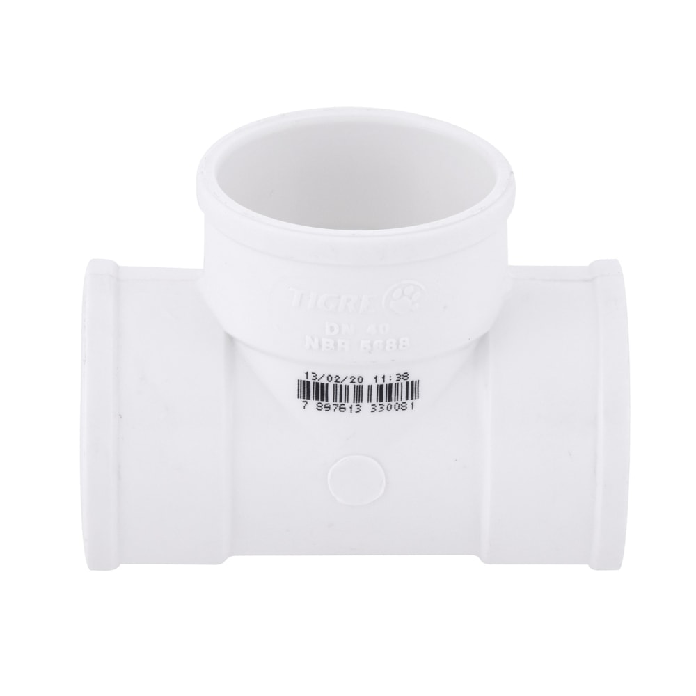 Tê PVC para Esgoto Tigre 40mm 1.1/2" - Construmarques
